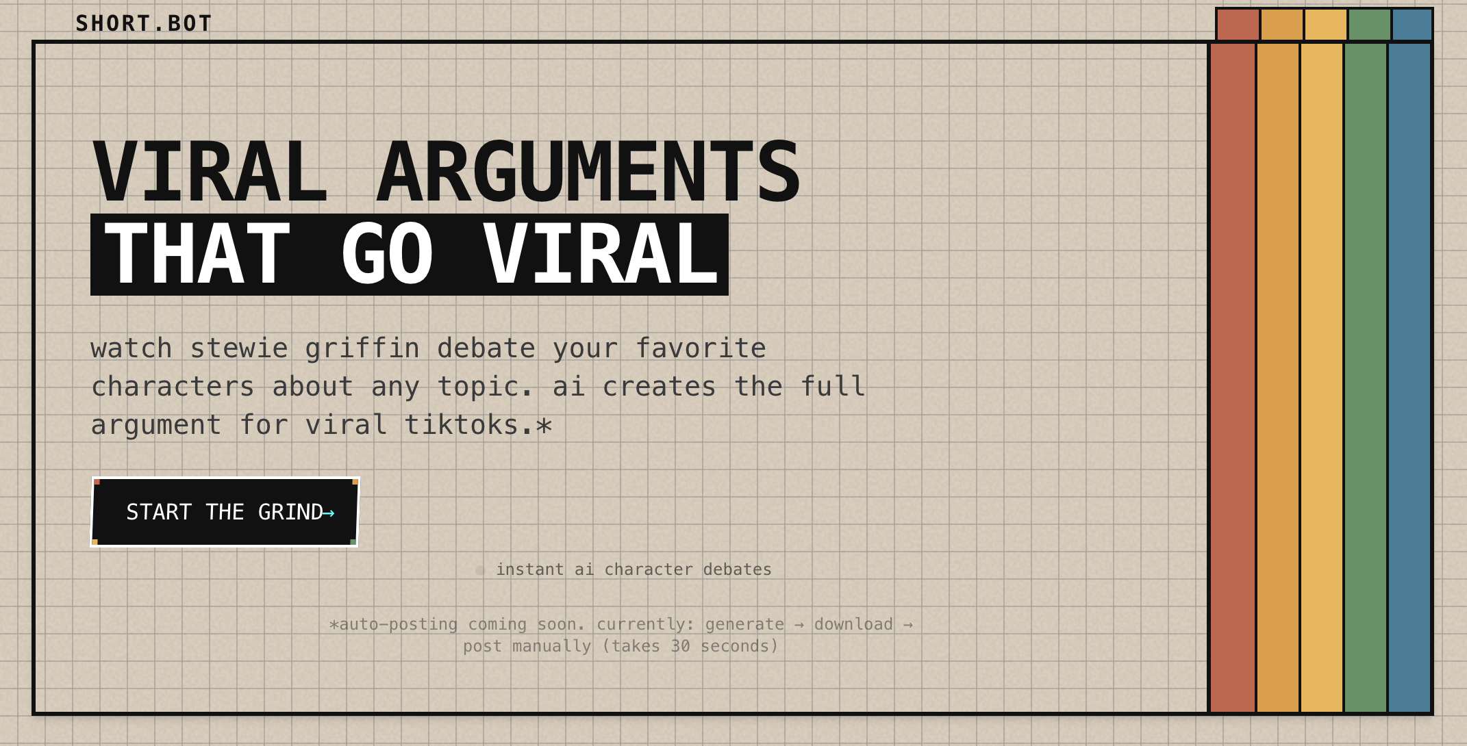 SHORT.BOT - AI Character Debates Go Viral